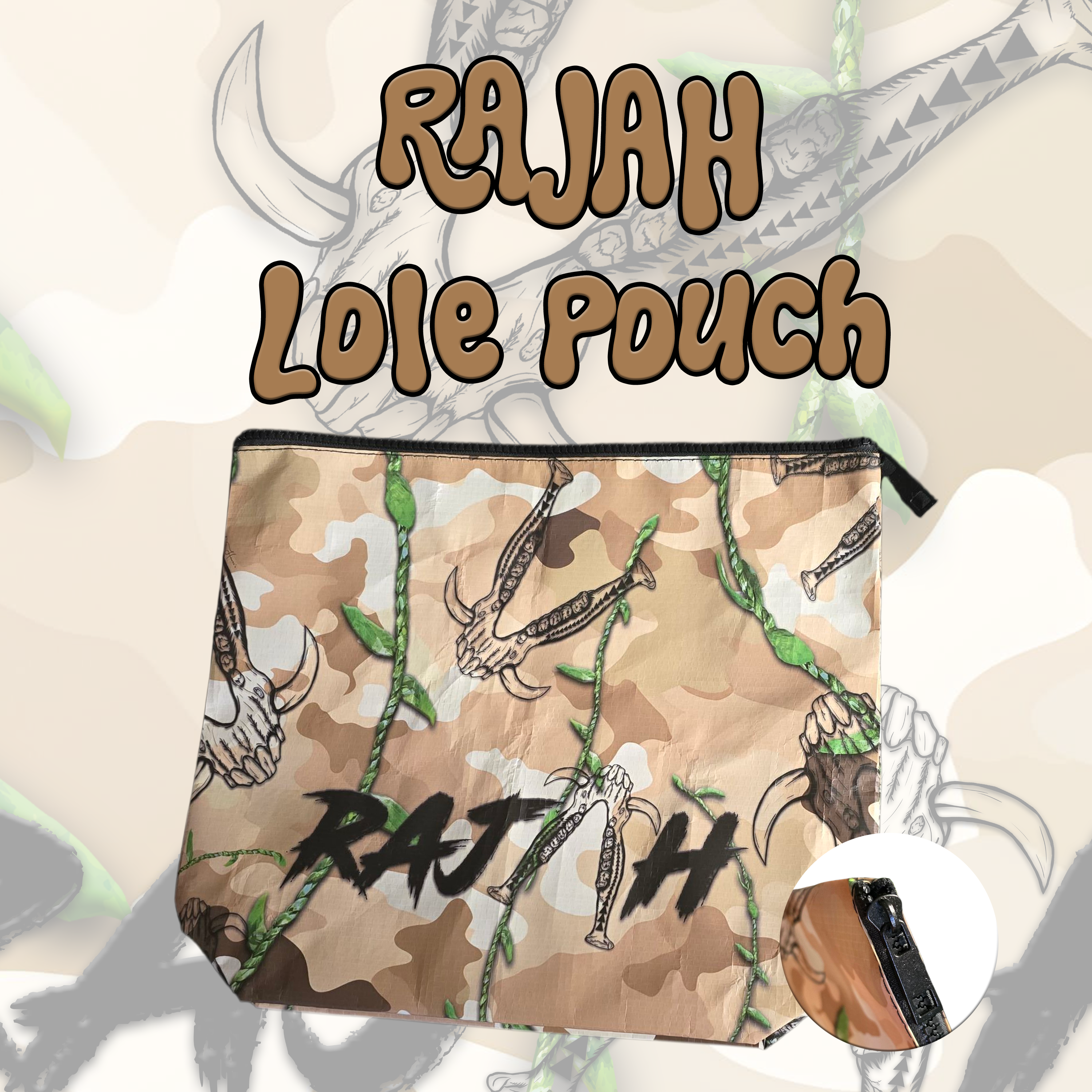 RAJAH Lole Pouch – NaMeaLeeHawaii